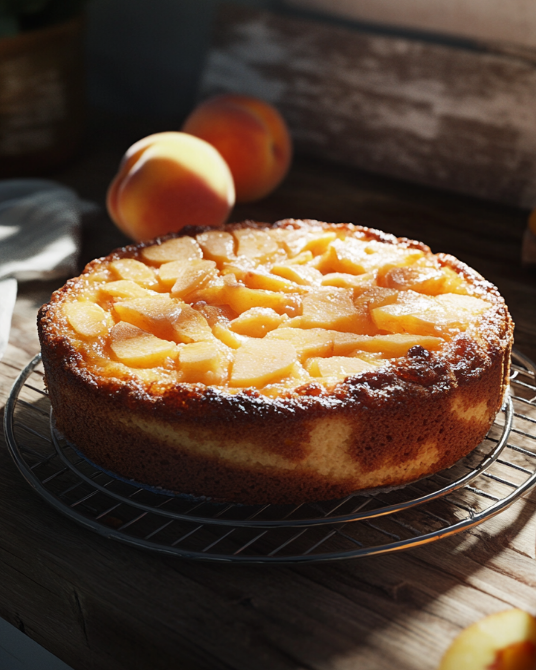 Brown Sugar Peach Cake - cucina flavors